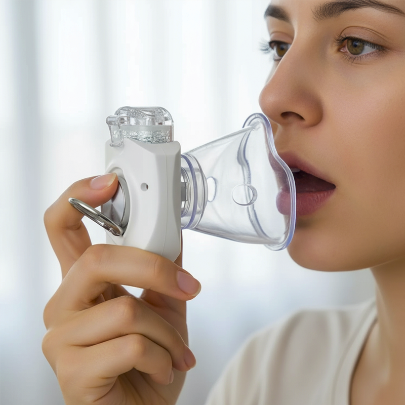 Portable Rechargeable Ultrasonic Nebuliser Handheld Inhaler
